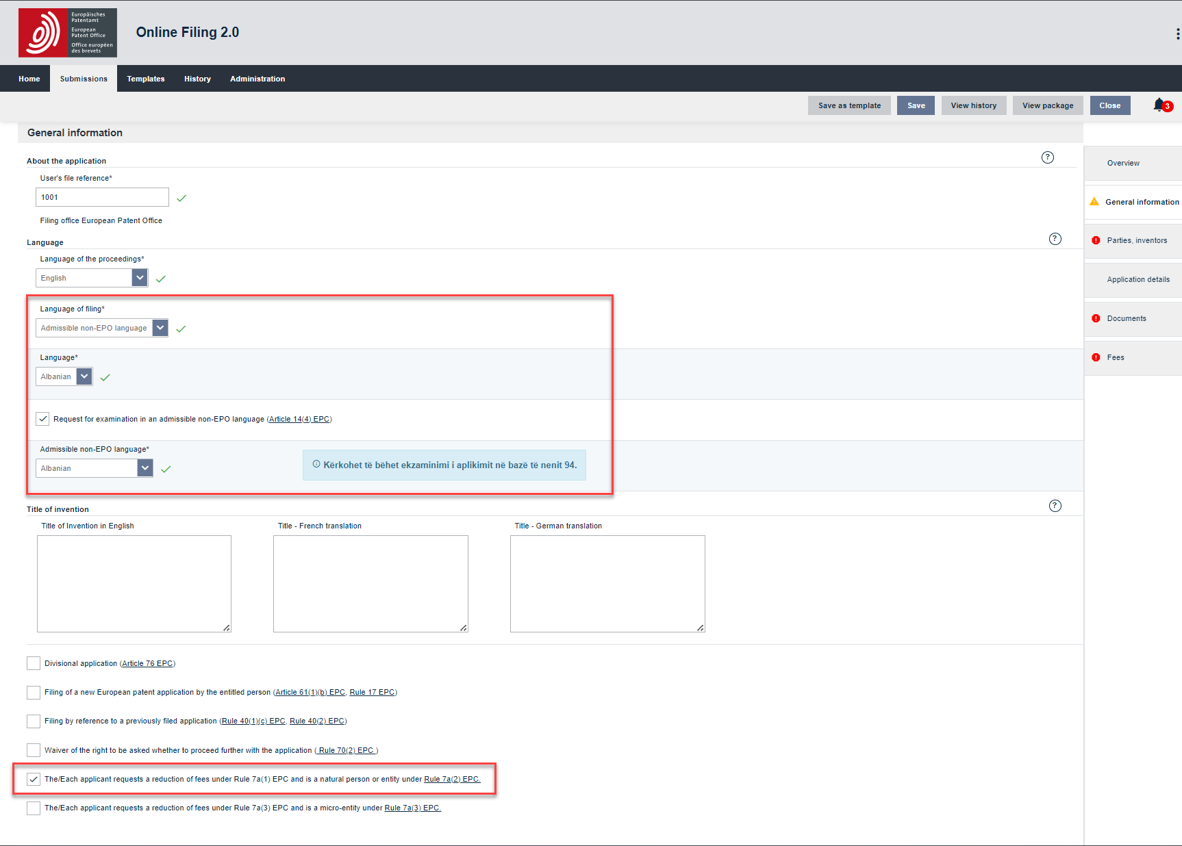 How do I request these fee reductions? | epo.org