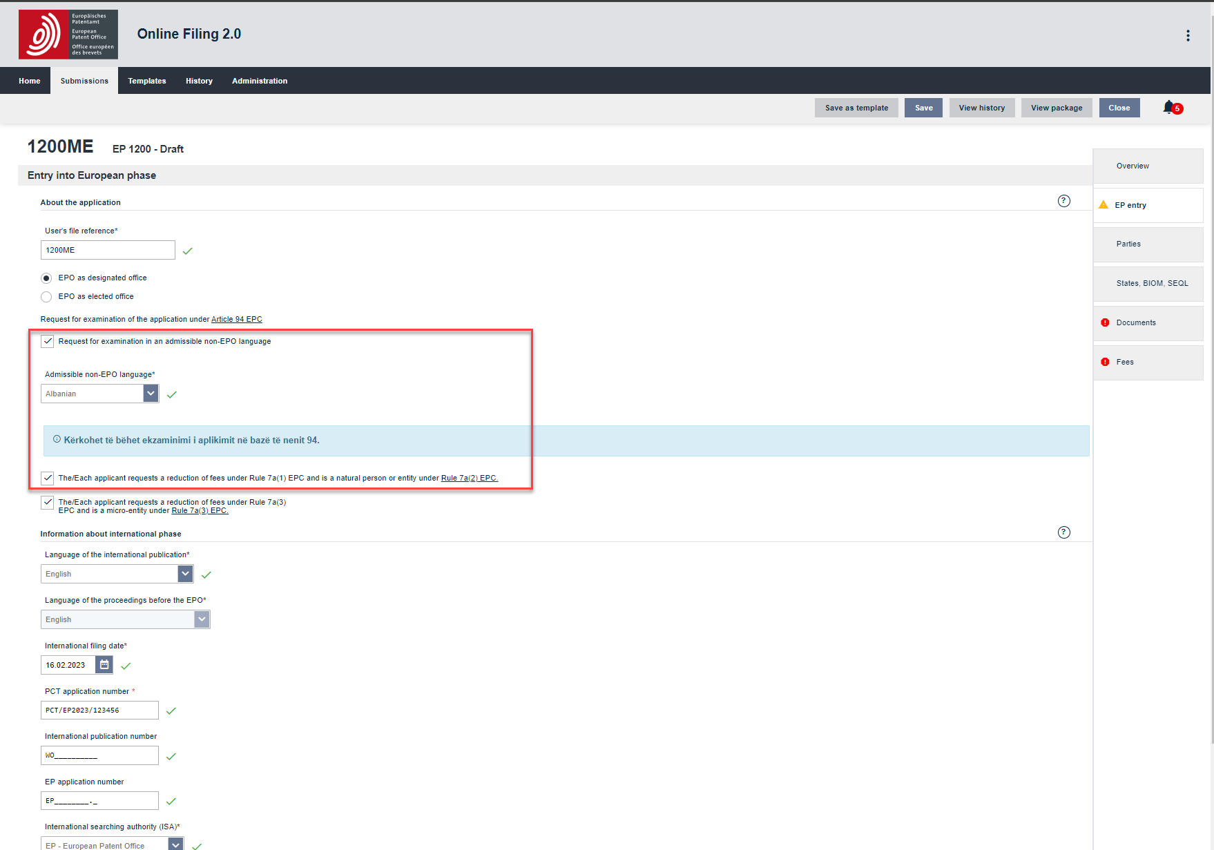 How do I request these fee reductions? | epo.org