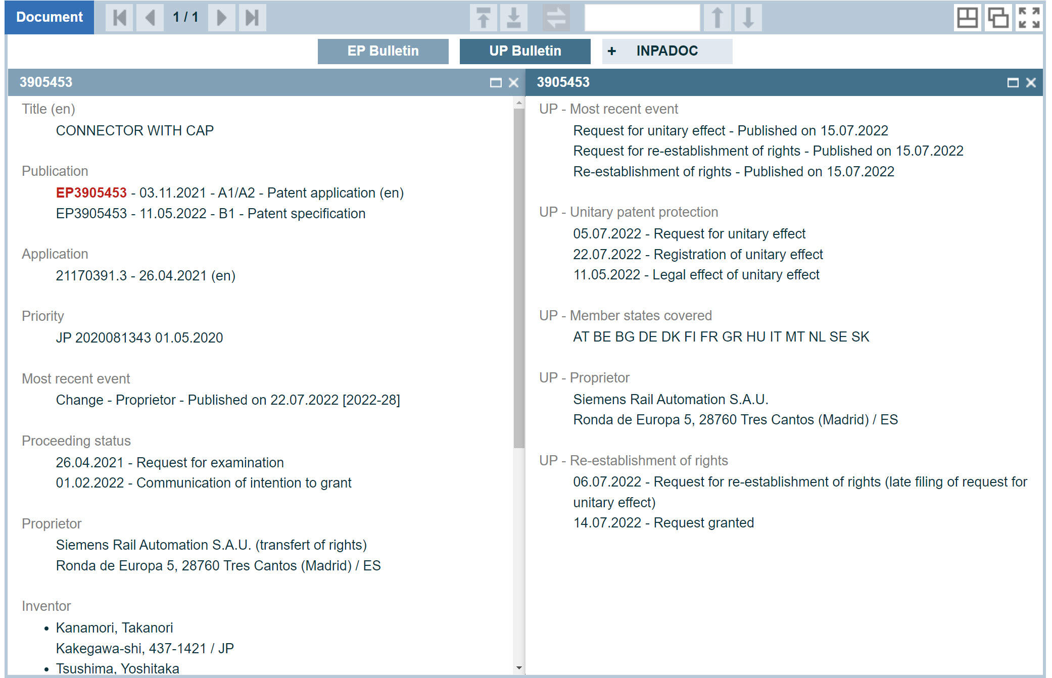 Unitary Patent information in patent knowledge | Epo.org