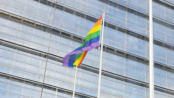 Regenbogenflagge am EPA-Standort Den Haag | epo.org